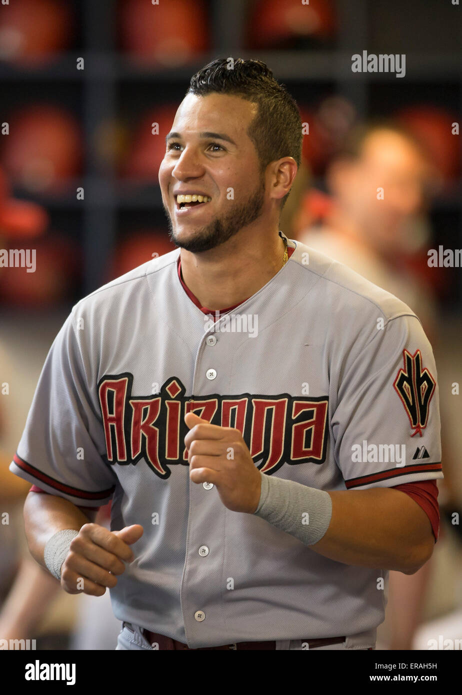 Milwaukee, WI, USA. 30th May, 2015. Arizona Diamondbacks left fielder ...