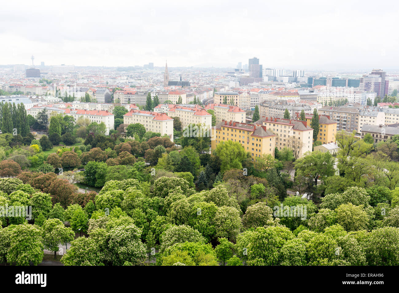An aerial view from above of Viena, Austria Stock Photo - Alamy