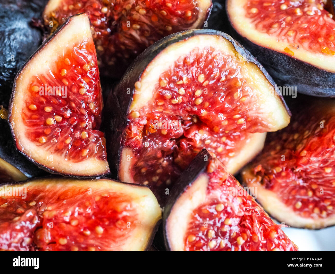Delicious ripe figs in fruit salad, ready to serve Stock Photo - Alamy
