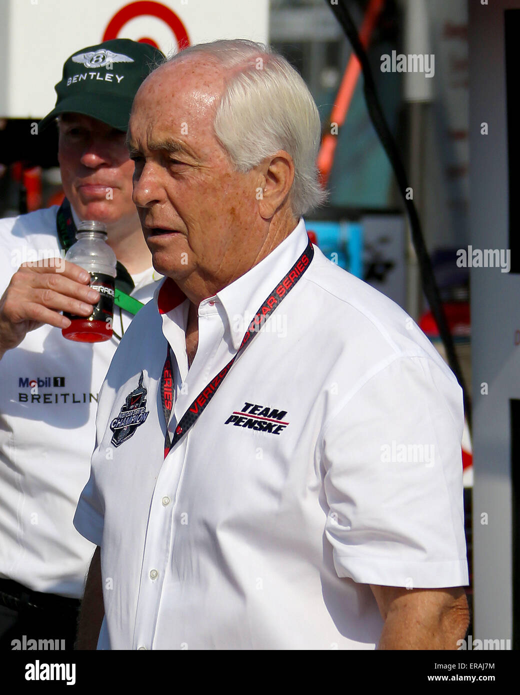 May 30, 2015: Detroit, MI - Rodger Penske during the 2nd practice ...