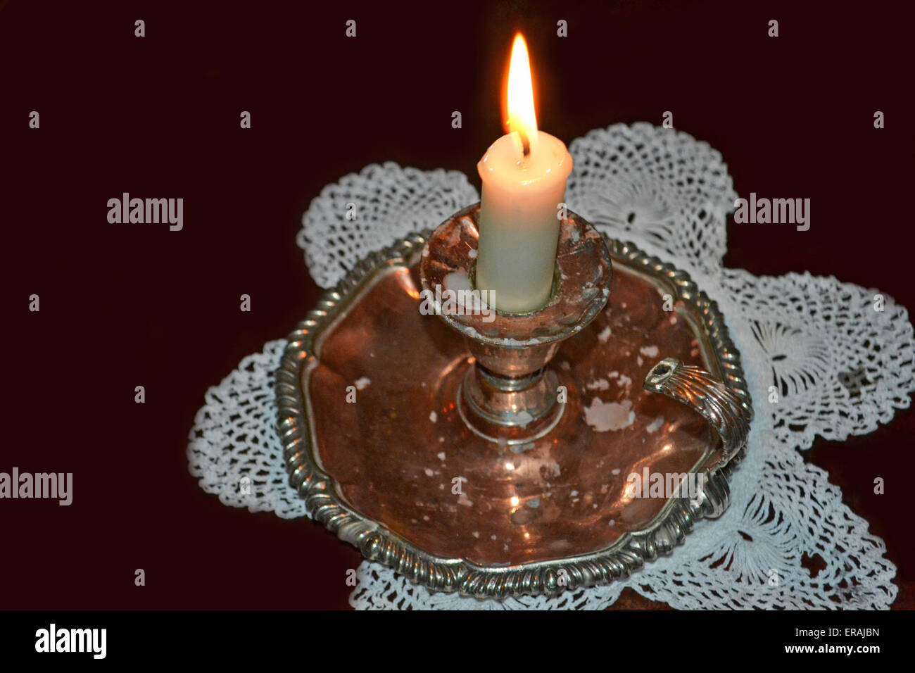 Old fashioned candle hi-res stock photography and images - Alamy