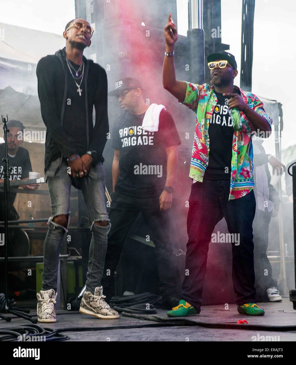 Detroit, MI, USA. 24th May, 2015. DANNY BROWN and his Bruiser Brigade ...