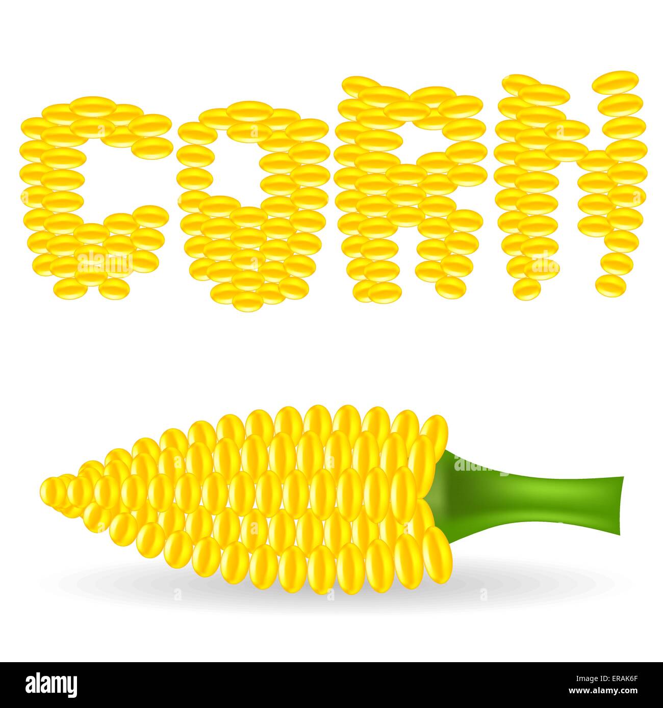Yellow Cob Corn Stock Vector Image & Art - Alamy