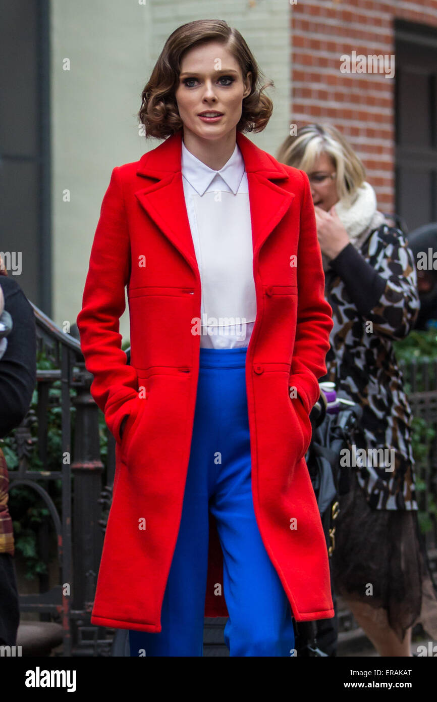 Coco Rocha filming for the modelling reality show 'The Face' Featuring ...