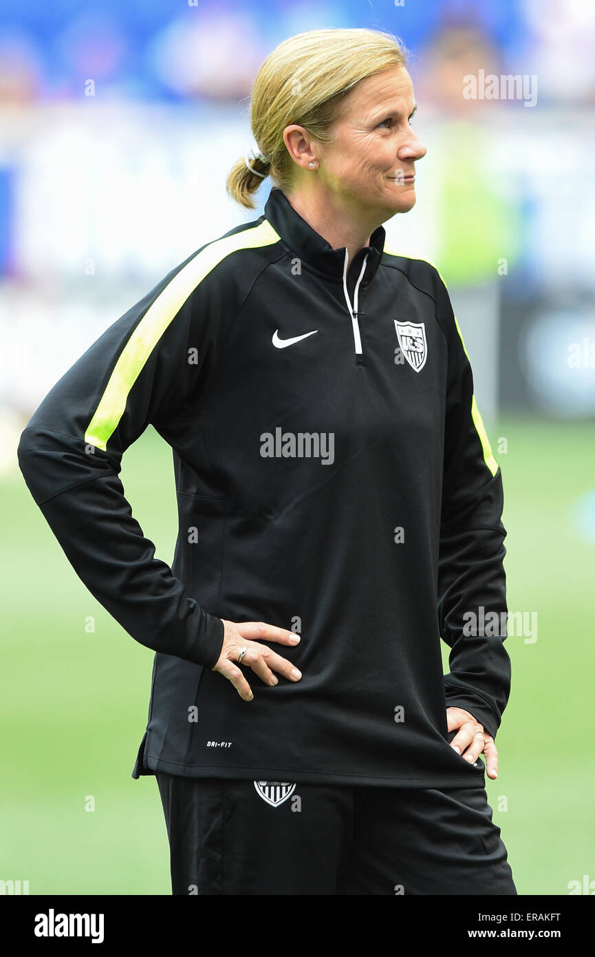 May 30, 2015: United States head coach Jill Ellis looks on prior to a ...