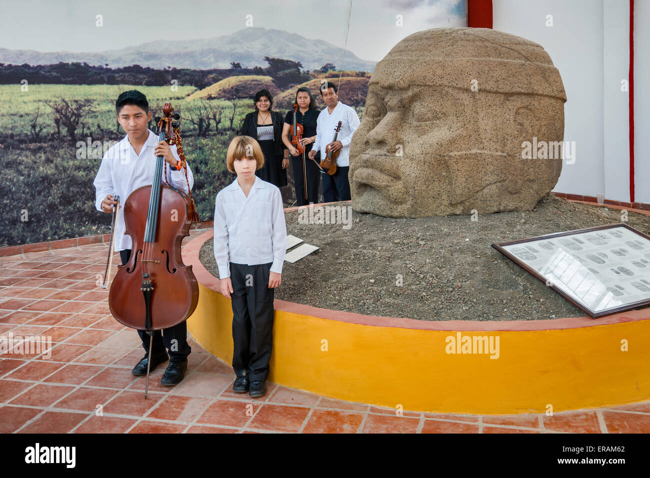 Olmec colossal sculpture head in hi-res stock photography and images ...