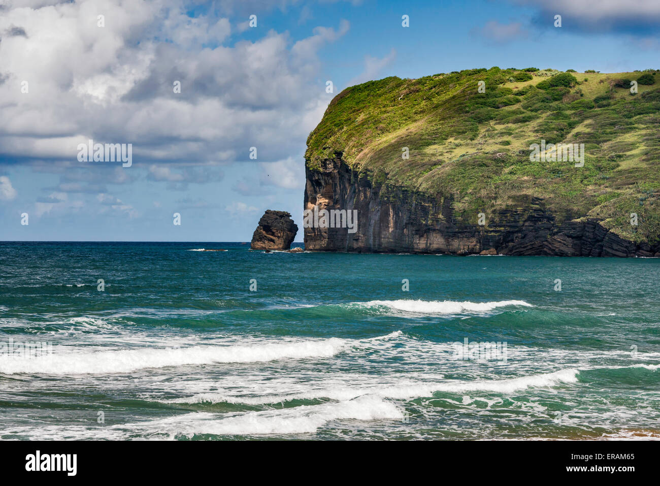 Roca Partida cliff at Gulf of Mexico coast, Costa de Oro, Los Tuxtlas ...