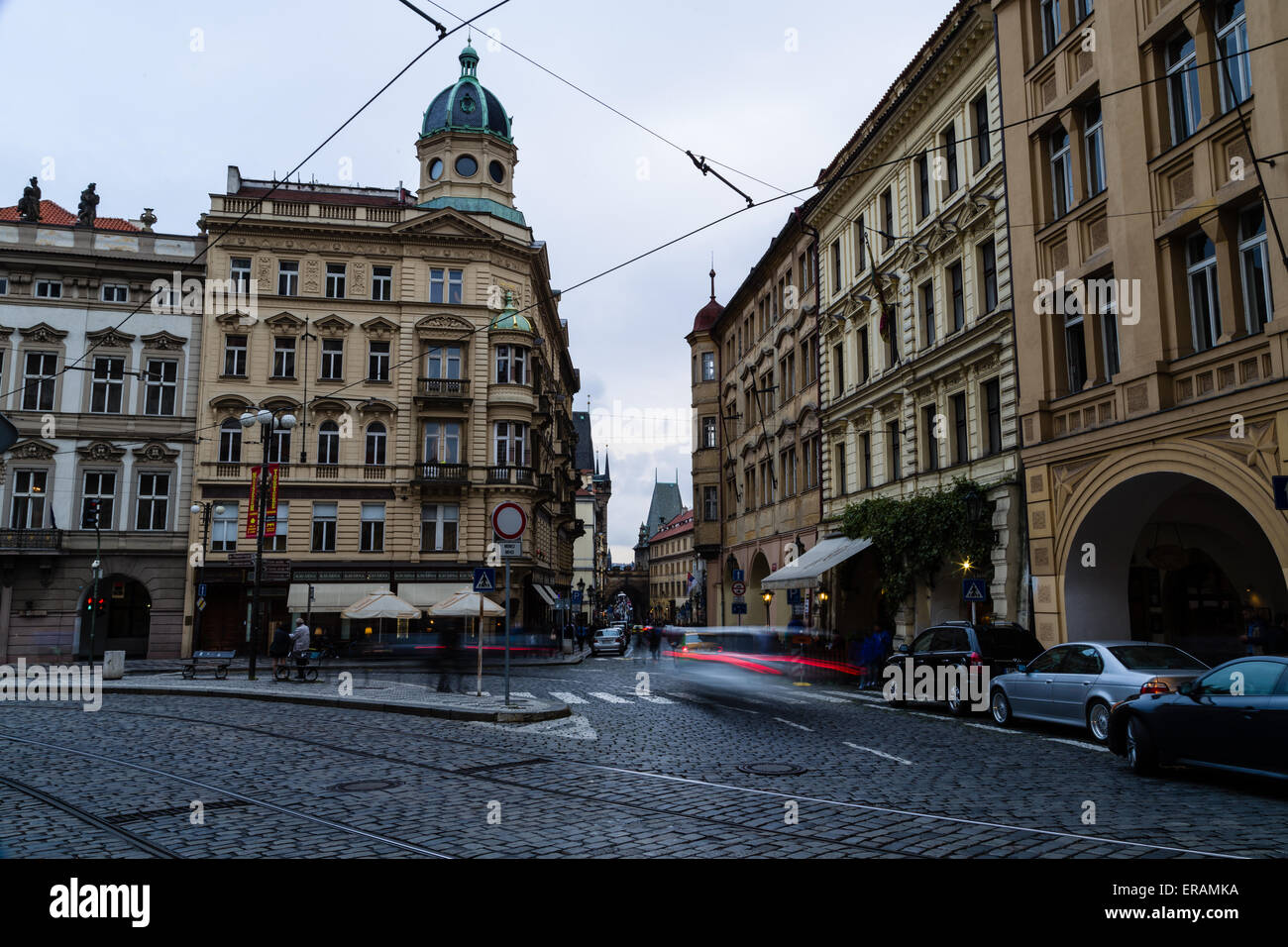 Streets and buildings of Mala Strana quarter in Prague Stock Photo - Alamy