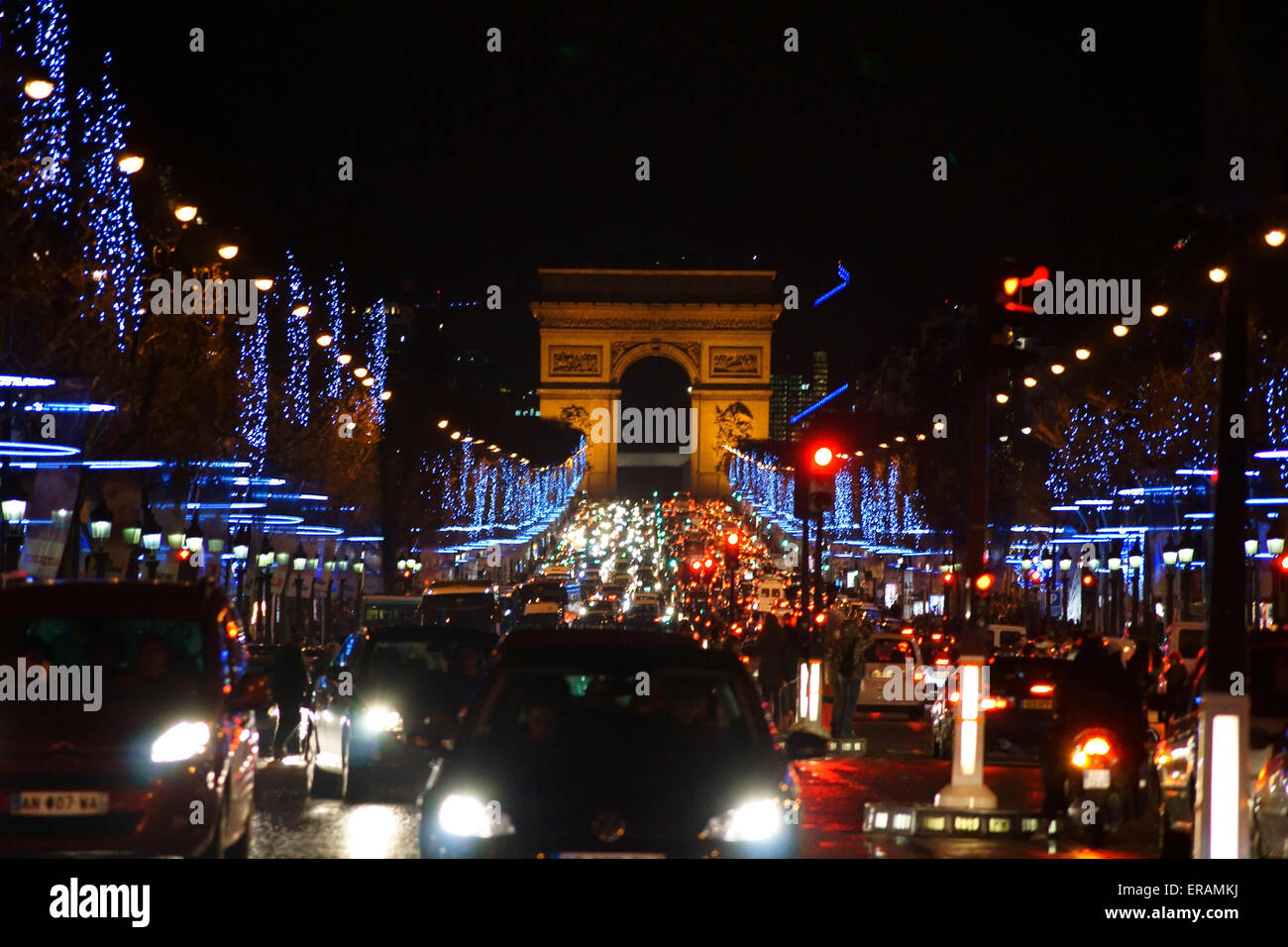 Champs elysees avenue christmas lights hi-res stock photography and ...