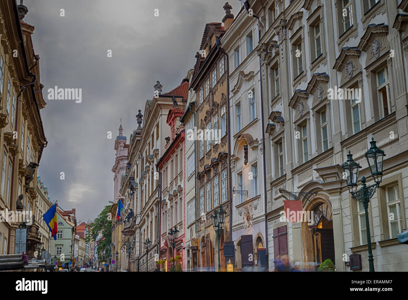 Streets and buildings of Mala Strana quarter in Prague Stock Photo - Alamy