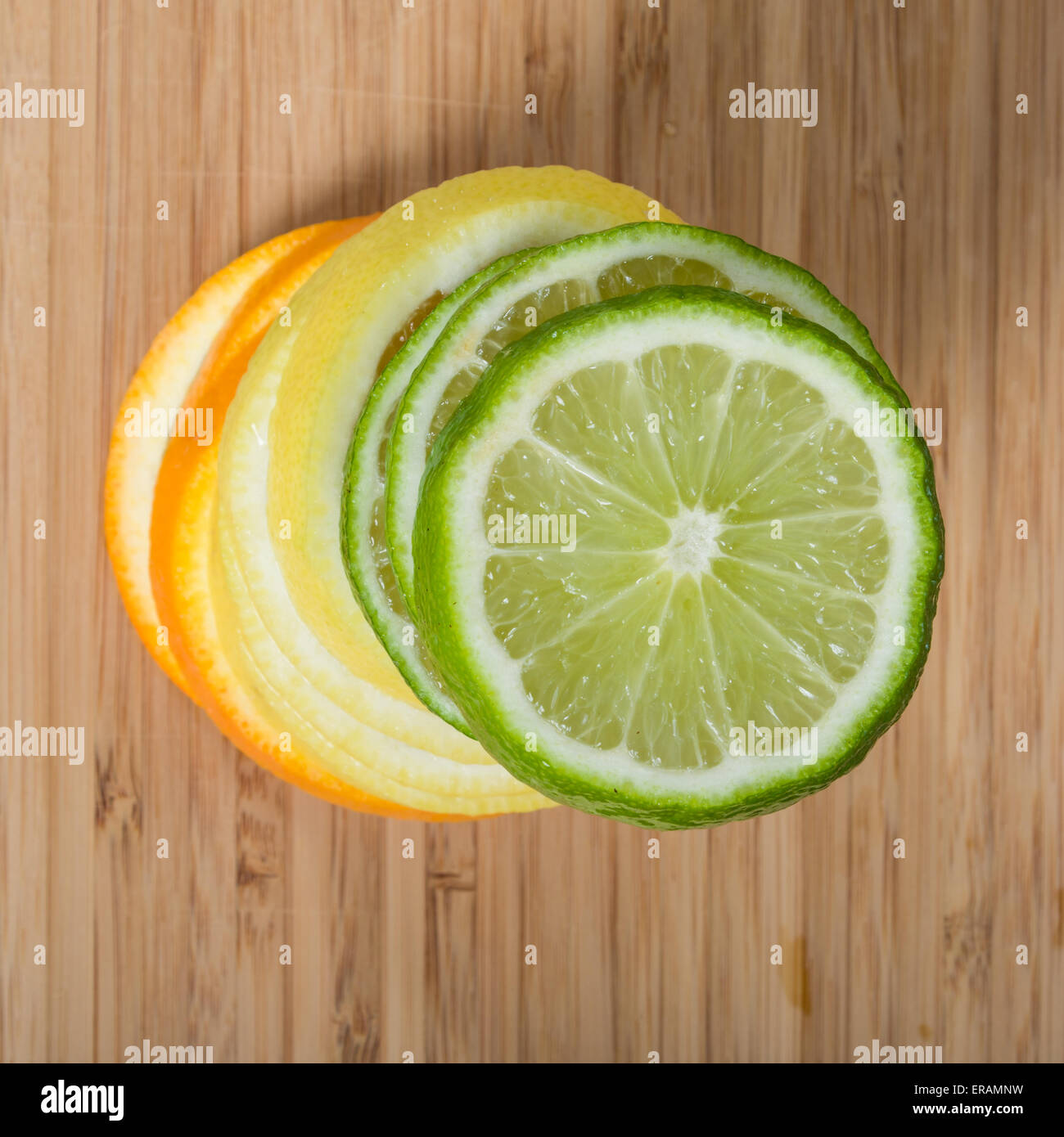 Stack of lemon, lime and orange slices Stock Photo - Alamy