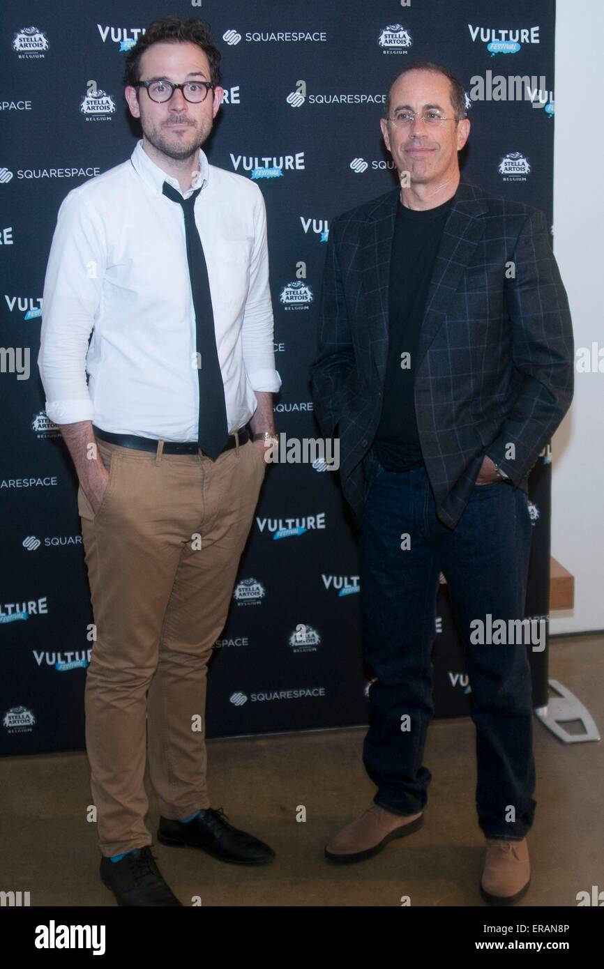 New York, NY, USA. 30th May, 2015. Jesse David Fox, Jerry Seinfeld in ...