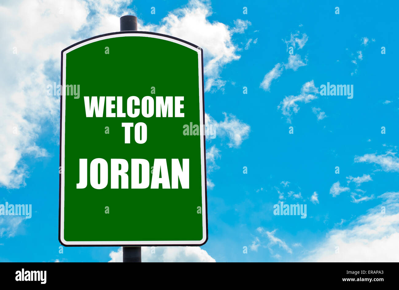 Welcome to jordan sign hi-res stock photography and images - Alamy