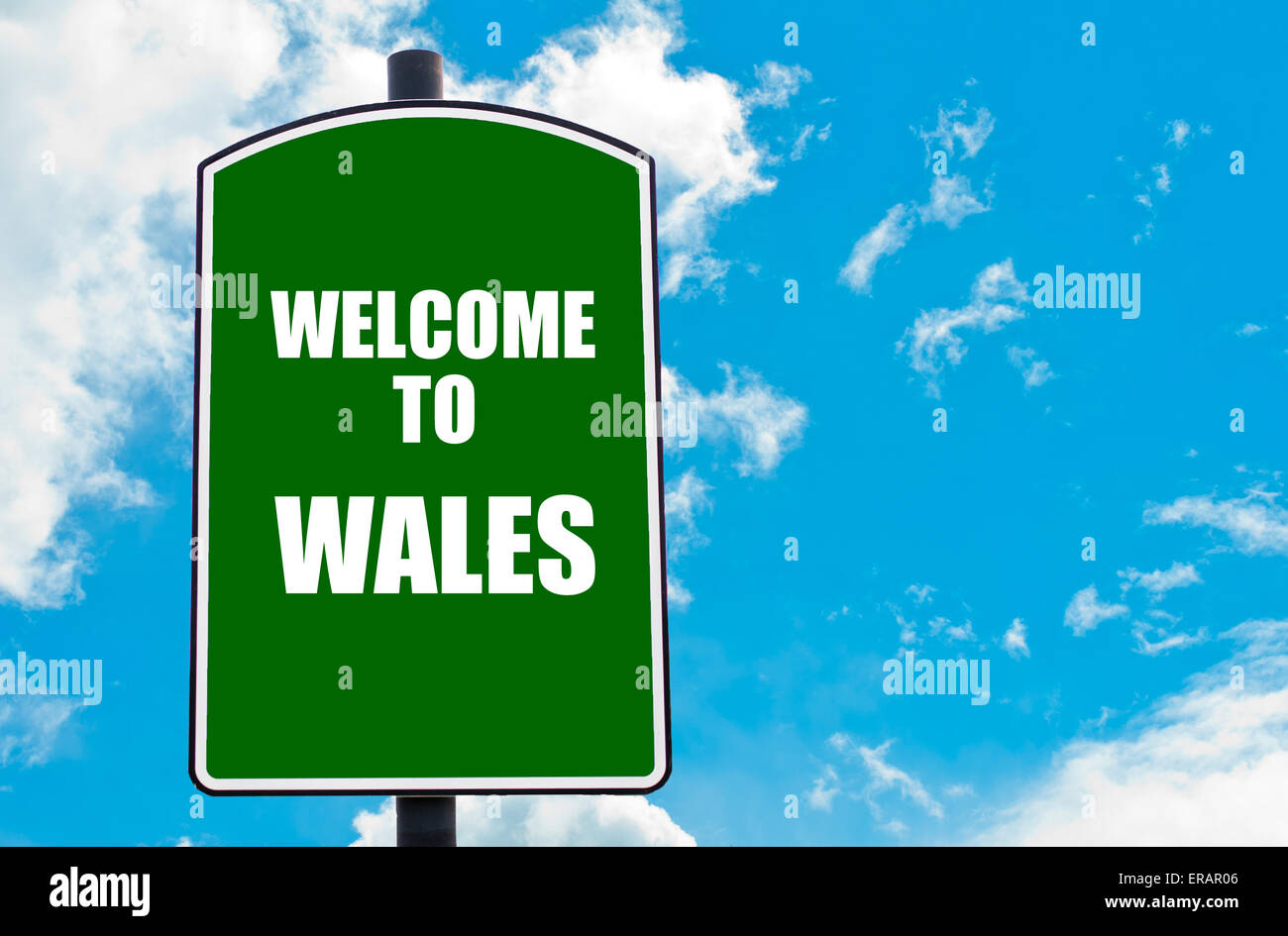 Welcome To Wales Road Sign High Resolution Stock Photography and Images ...
