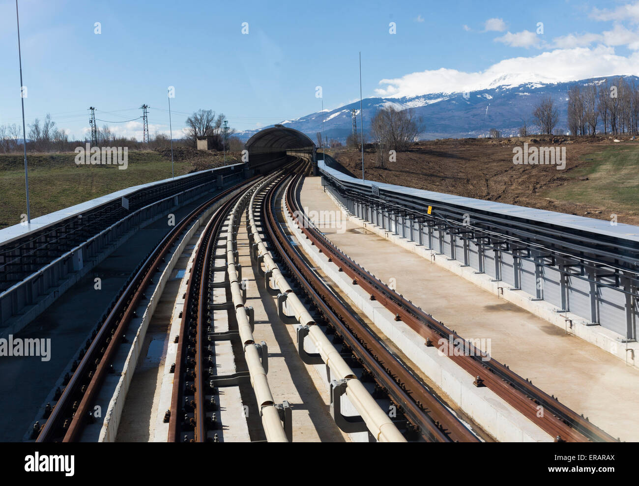 Subway train platform. Train's point of view Stock Photo - Alamy