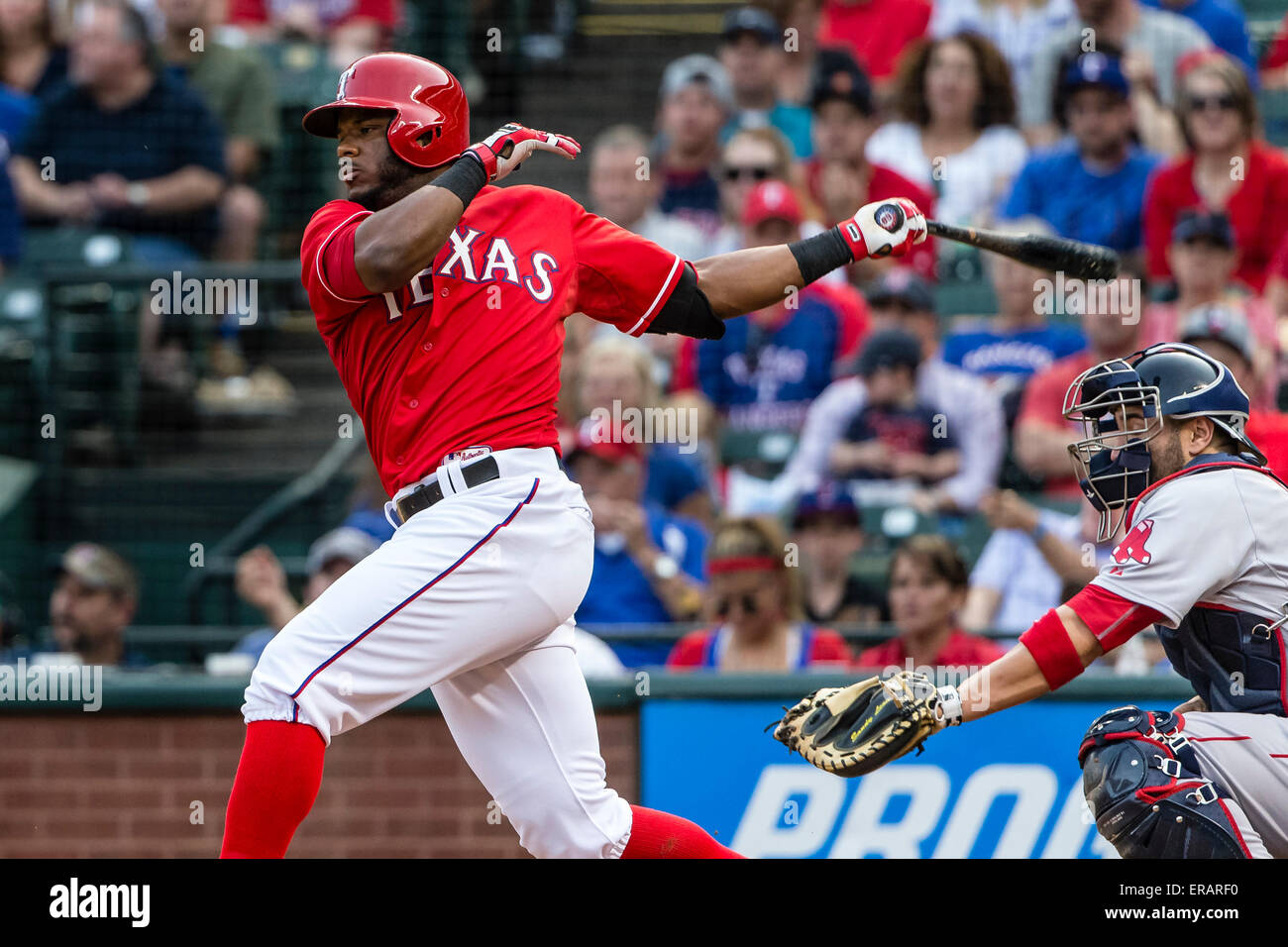 Arlington, Texas, USA. 30th May, 2015. Texas Rangers shortstop Hanser ...