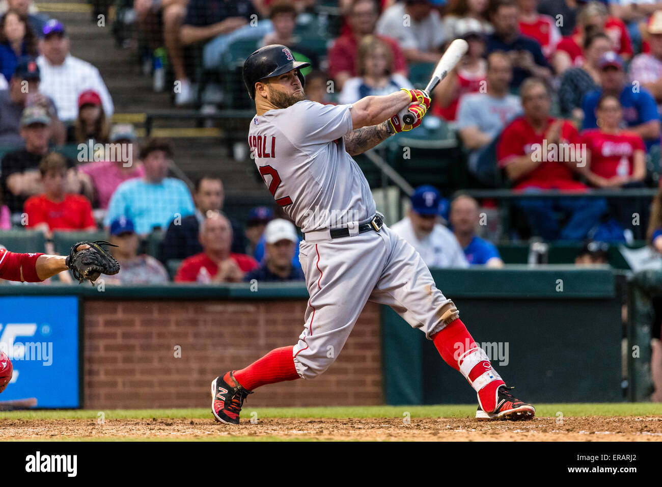 Arlington, Texas, USA. 30th May, 2015. Boston Red Sox first baseman ...