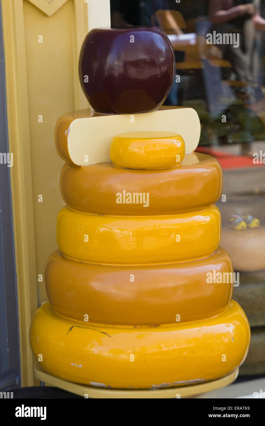 Cheese statue in the village of Edam Holland Stock Photo - Alamy
