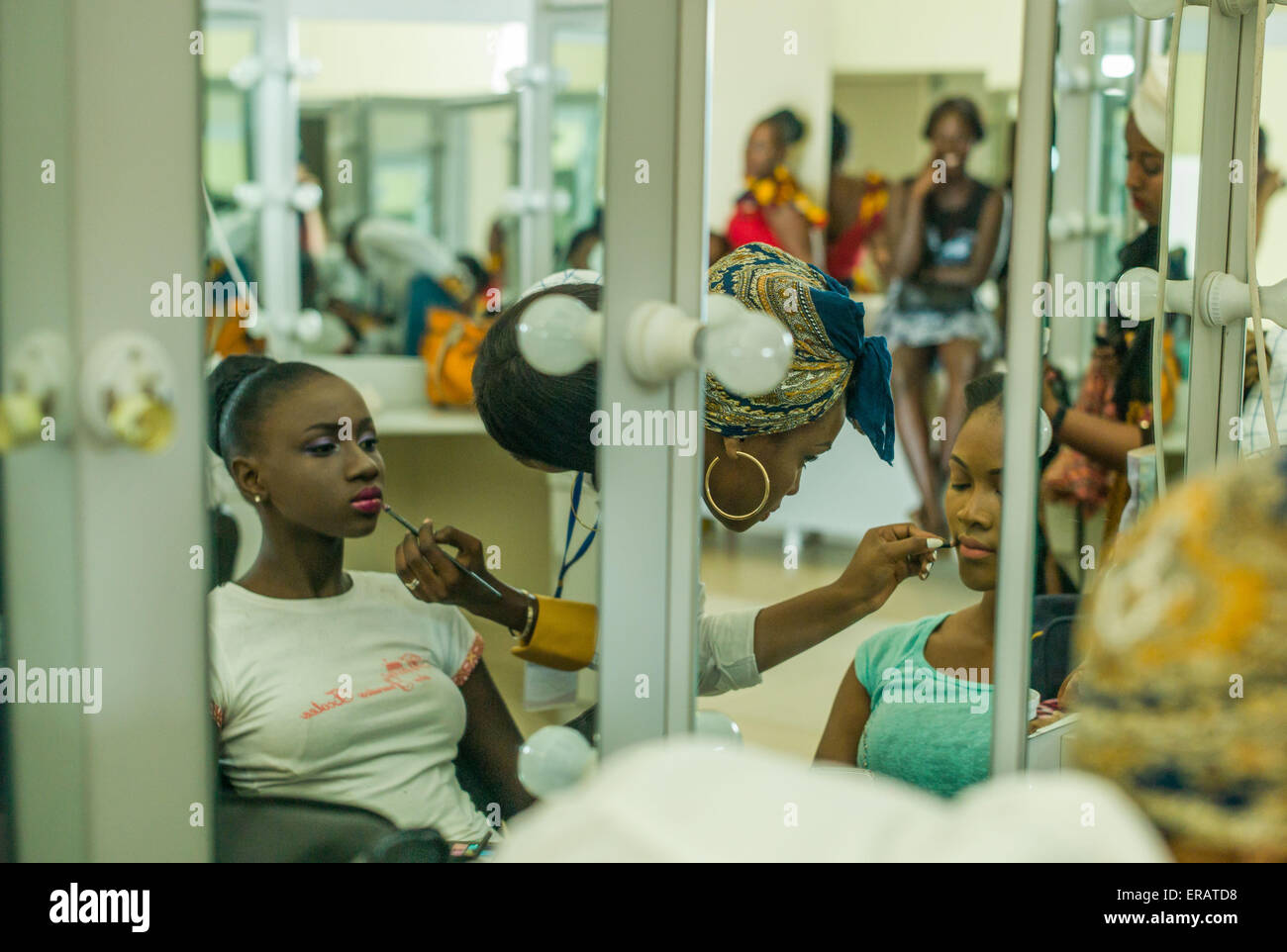 Beauty pageant backstage hi-res stock photography and images - Alamy