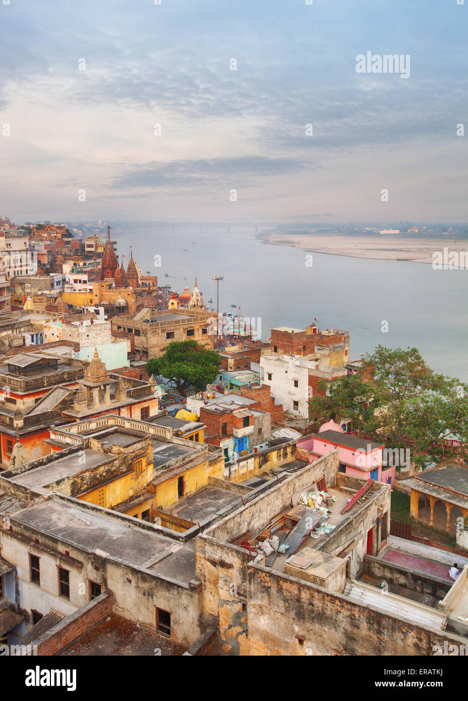 A view of Varanasi and ganga river Stock Photo - Alamy