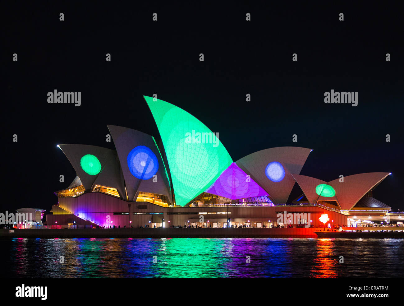 The Sydney Opera House during Vivid 2015 Stock Photo - Alamy