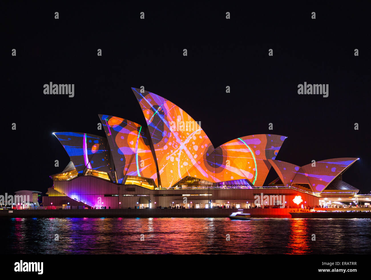 The Sydney Opera House during Vivid 2015 Stock Photo - Alamy