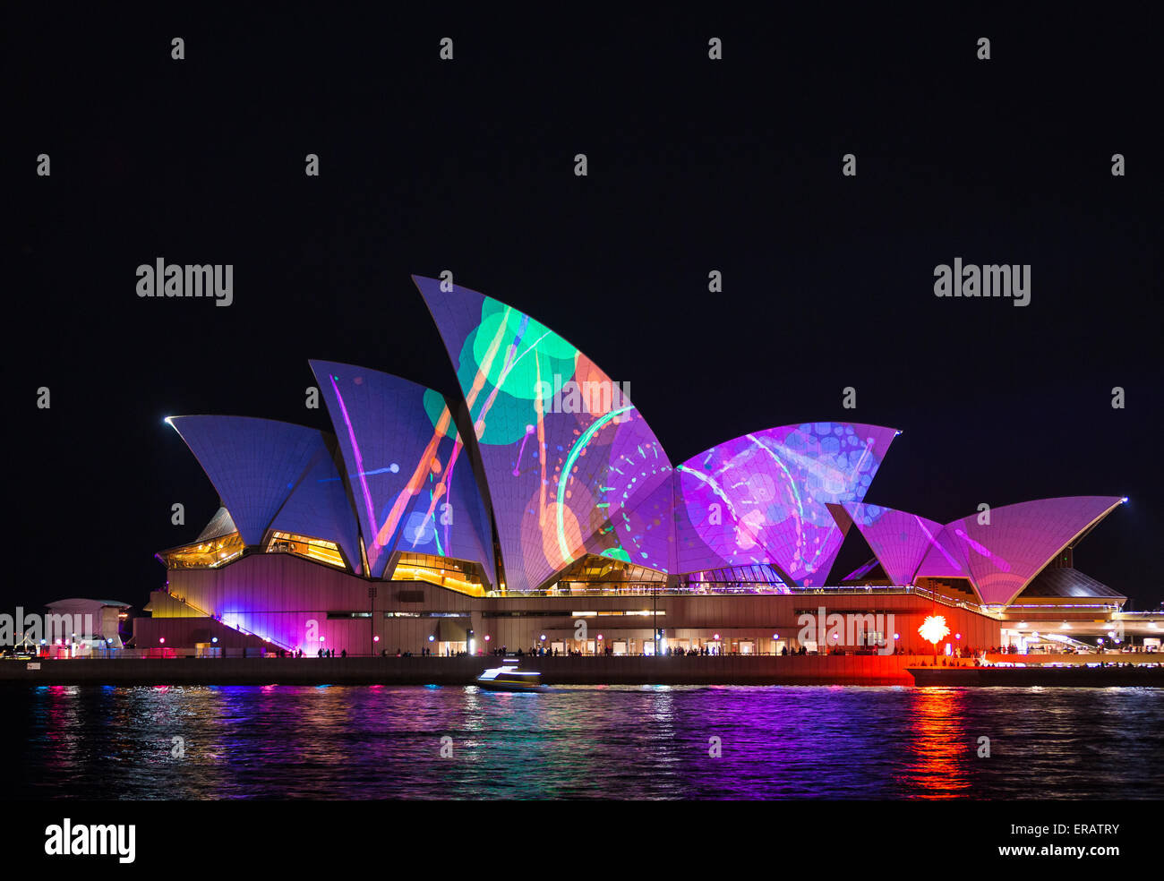 The Sydney Opera House during Vivid 2015 Stock Photo - Alamy