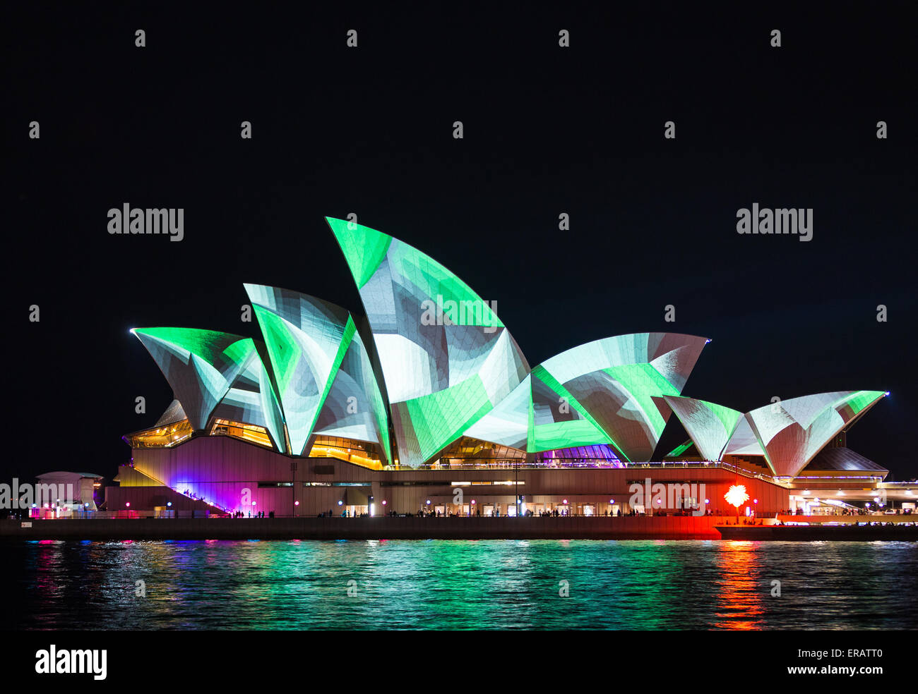 The Sydney Opera House during Vivid 2015 Stock Photo - Alamy