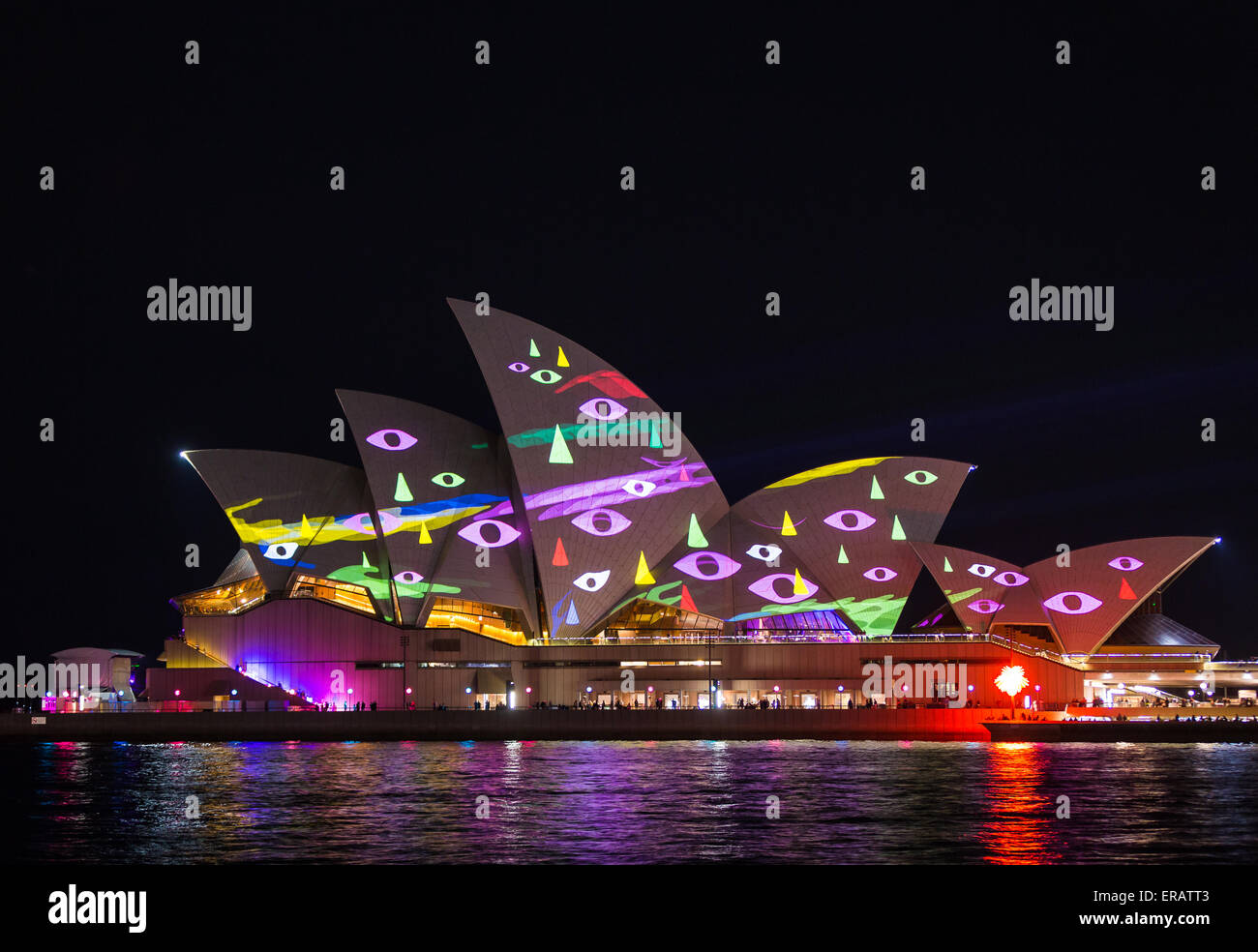 The Sydney Opera House during Vivid 2015 Stock Photo - Alamy