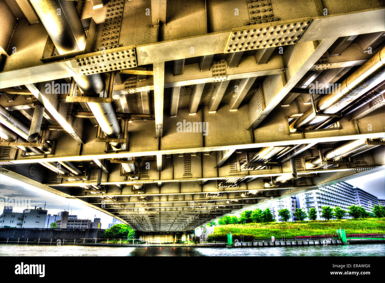 Toyoshimabashi Bridge,Sumida River,Tokyo,Japan Stock Photo - Alamy