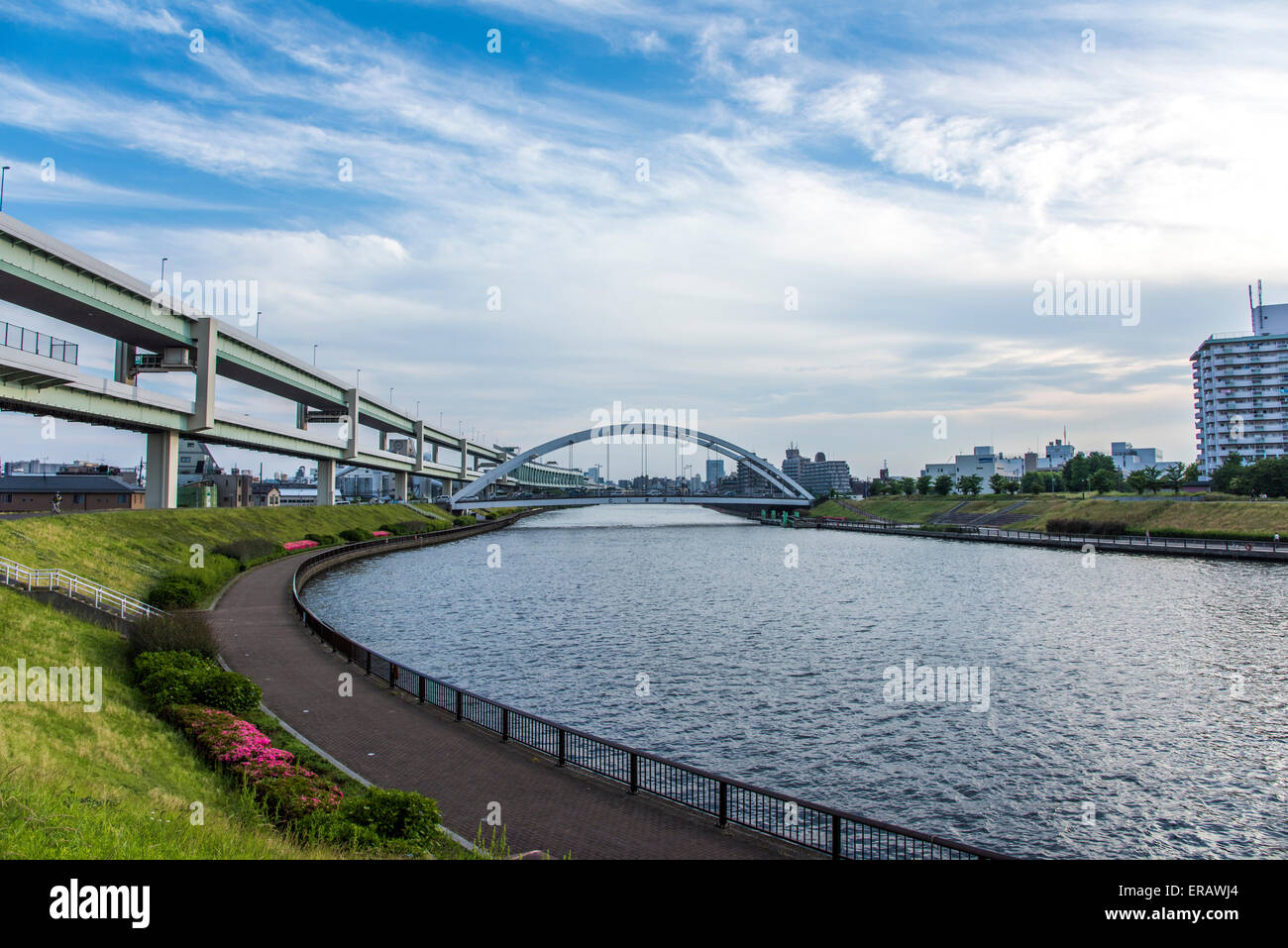 Toyoshimabashi Bridge,Sumida River,Tokyo,Japan Stock Photo - Alamy
