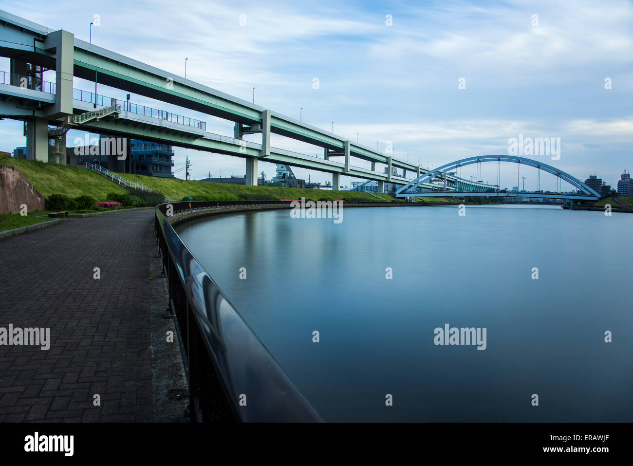 Toyoshimabashi Bridge,Sumida River,Tokyo,Japan Stock Photo - Alamy