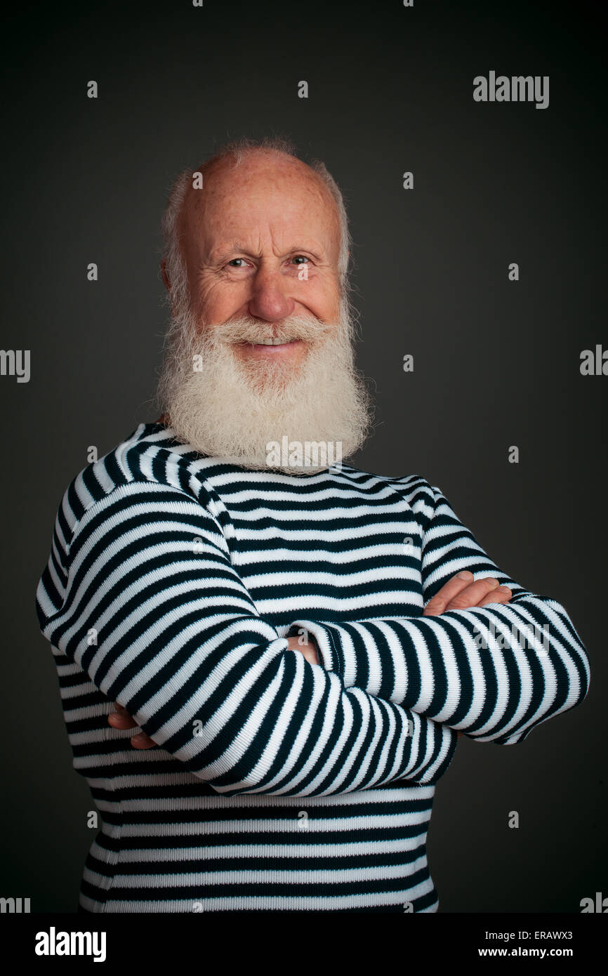 Handsome sailor isolated. Seaman Stock Photo - Alamy