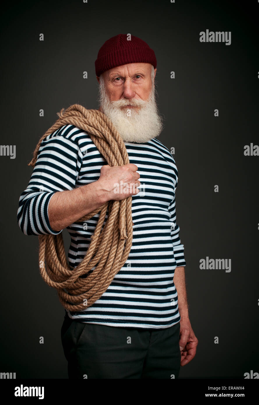Handsome sailor isolated. Seaman Stock Photo - Alamy