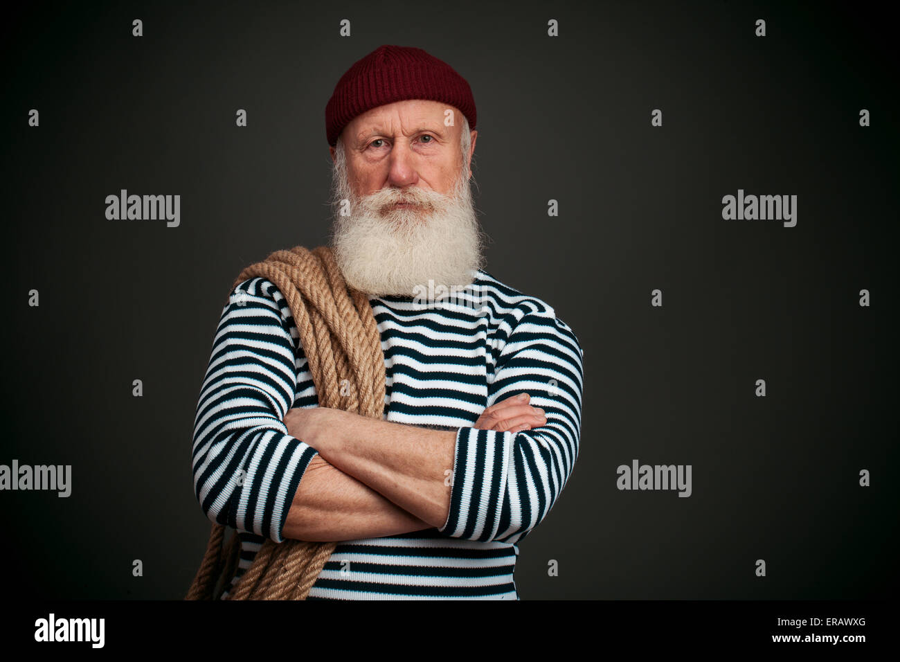 Handsome sailor isolated. Seaman Stock Photo - Alamy
