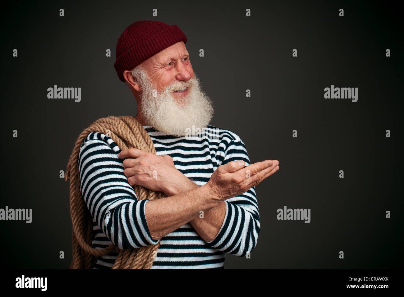Handsome sailor isolated. Seaman Stock Photo - Alamy