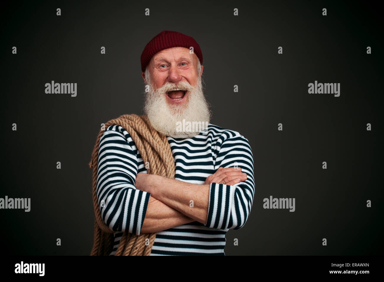 Handsome sailor isolated. Seaman Stock Photo - Alamy