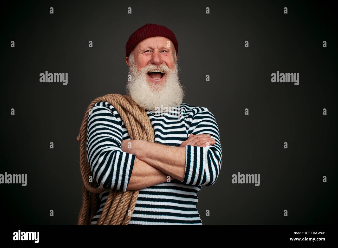 Handsome sailor isolated. Seaman Stock Photo - Alamy