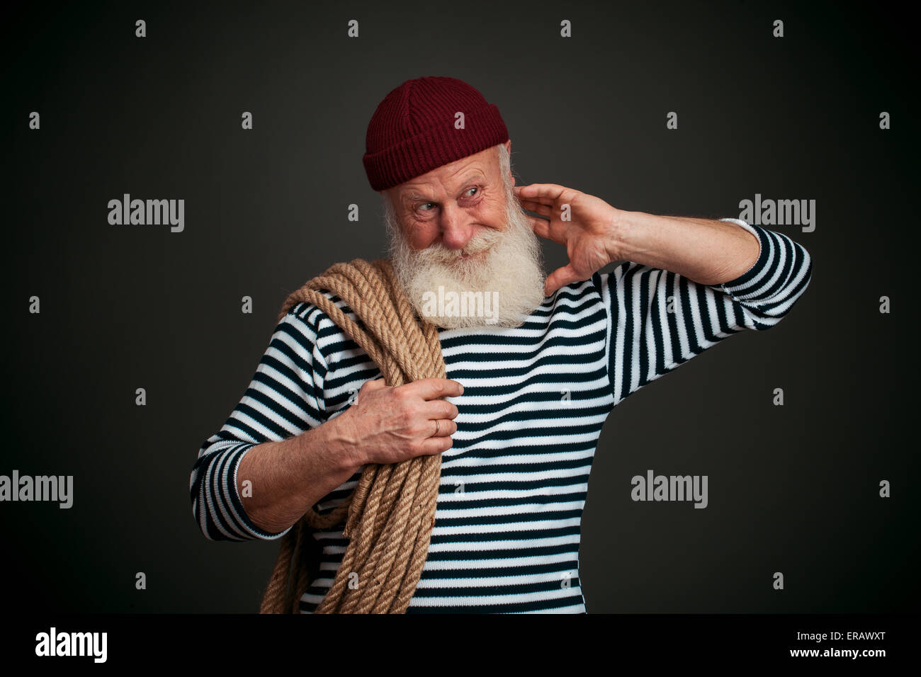 Handsome sailor isolated. Seaman Stock Photo - Alamy
