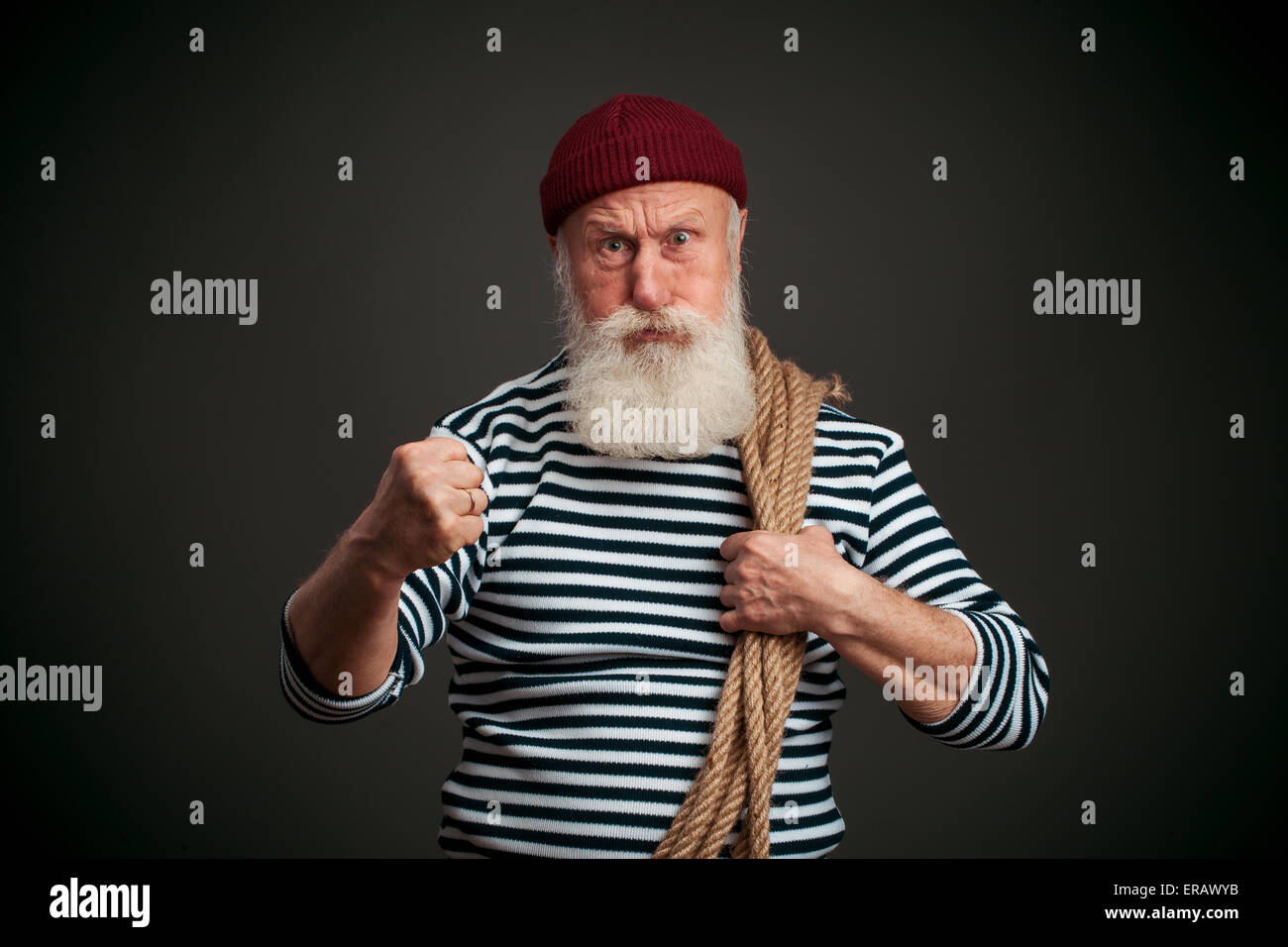 Handsome sailor isolated. Seaman Stock Photo - Alamy