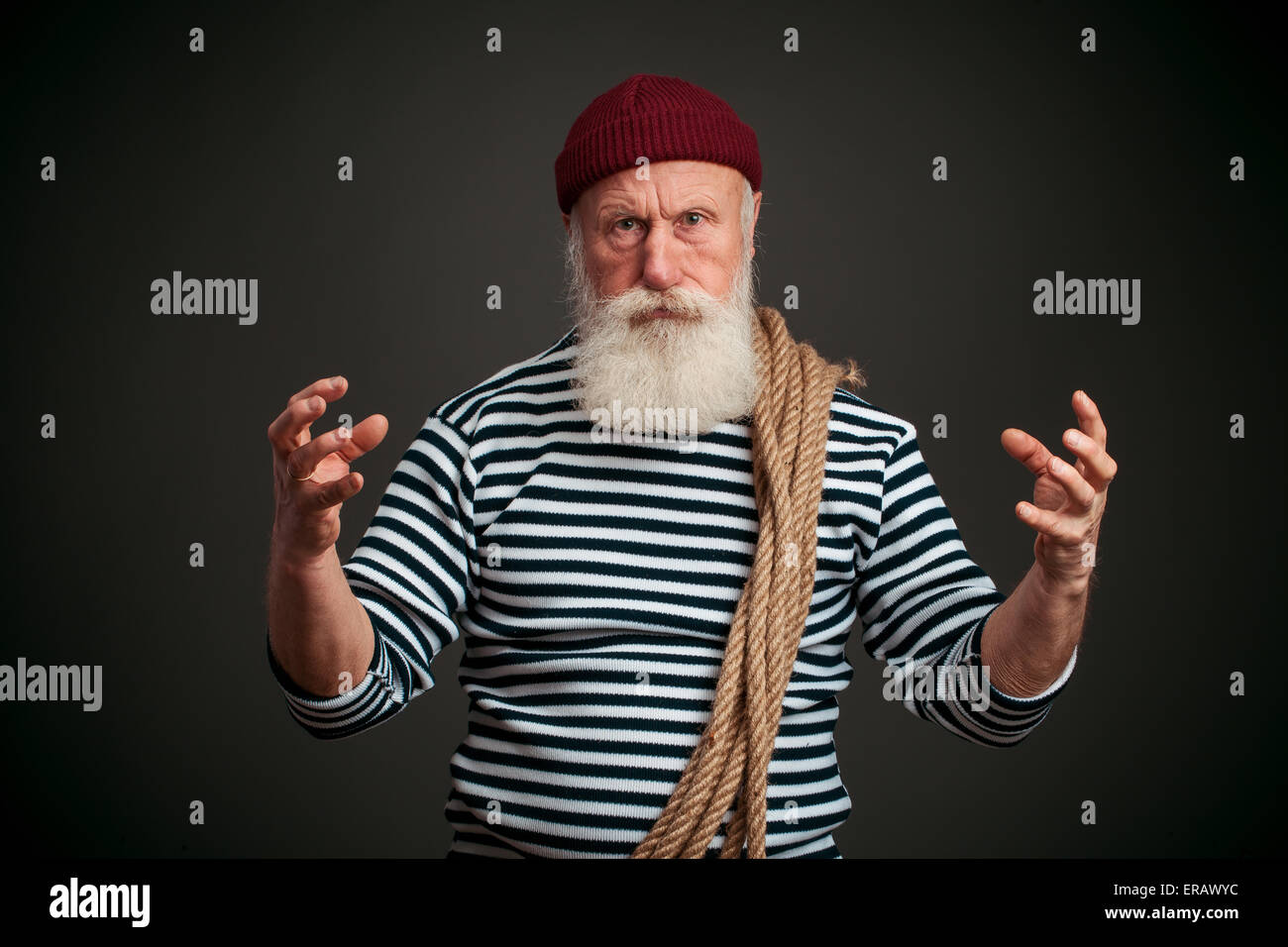 Handsome sailor isolated. Seaman Stock Photo - Alamy