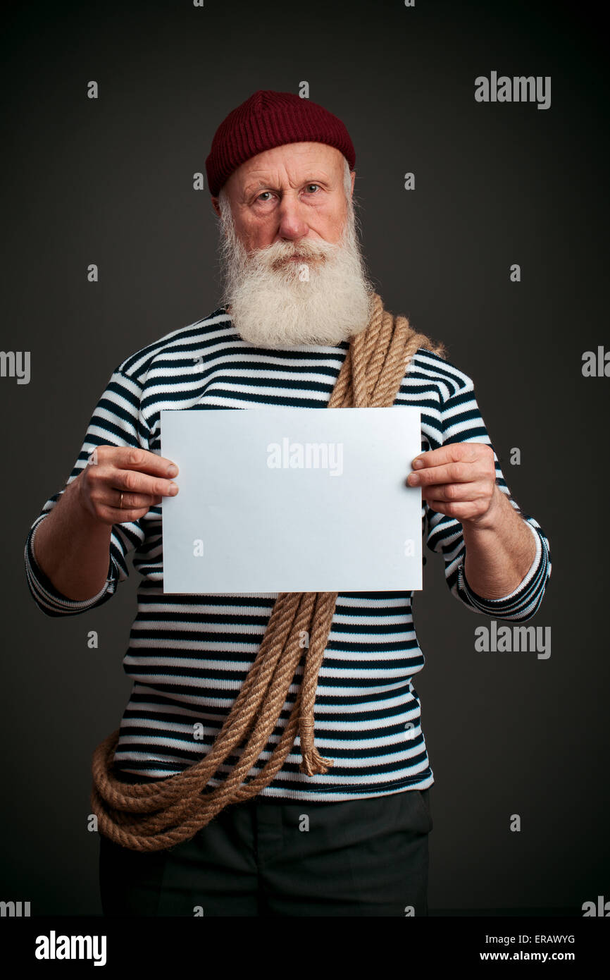 Handsome sailor isolated. Seaman Stock Photo - Alamy