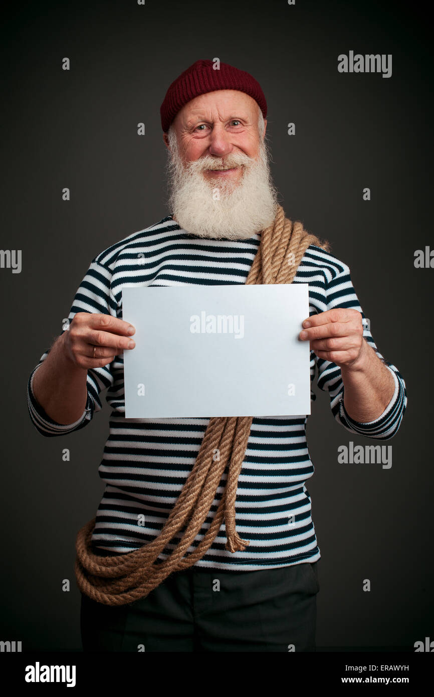 Handsome sailor isolated. Seaman Stock Photo - Alamy