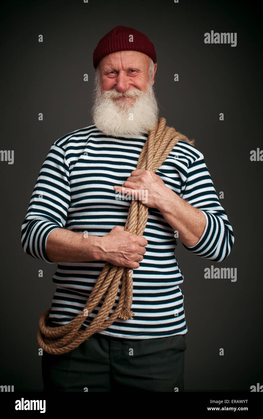 Handsome sailor isolated. Seaman Stock Photo - Alamy