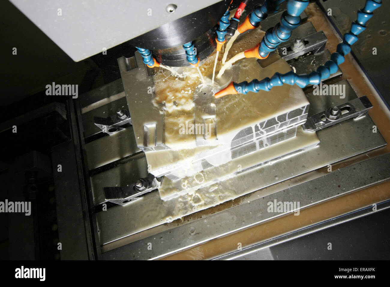 CNC lathe processing Stock Photo - Alamy