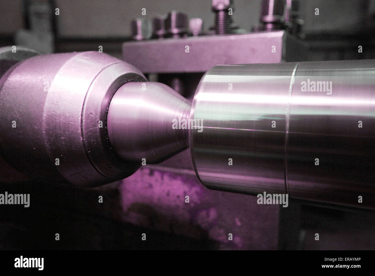 CNC lathe processing Stock Photo - Alamy