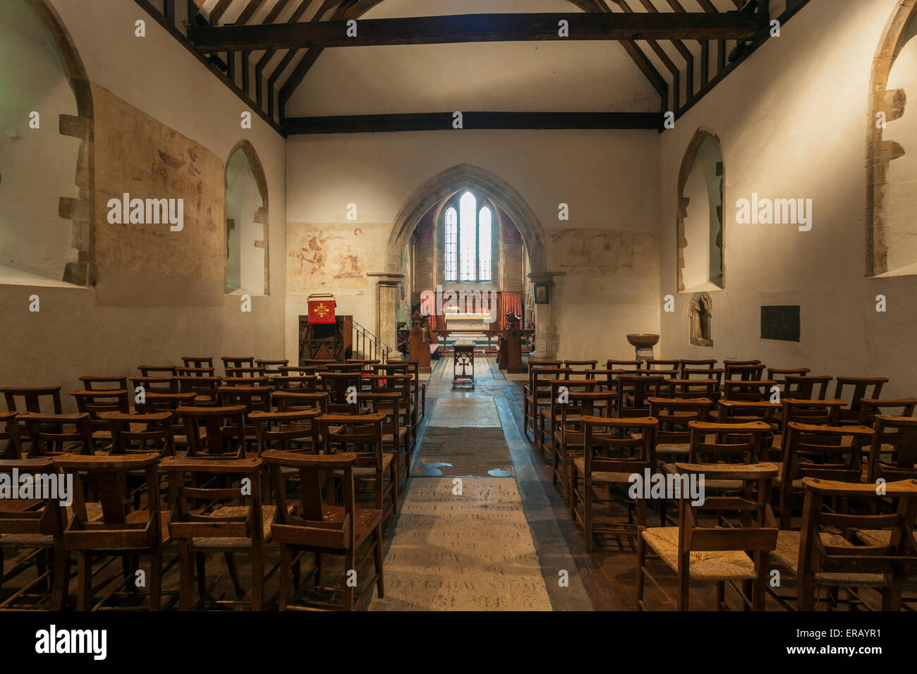 Interior of St Peter's church in Preston Village, Brighton, England ...