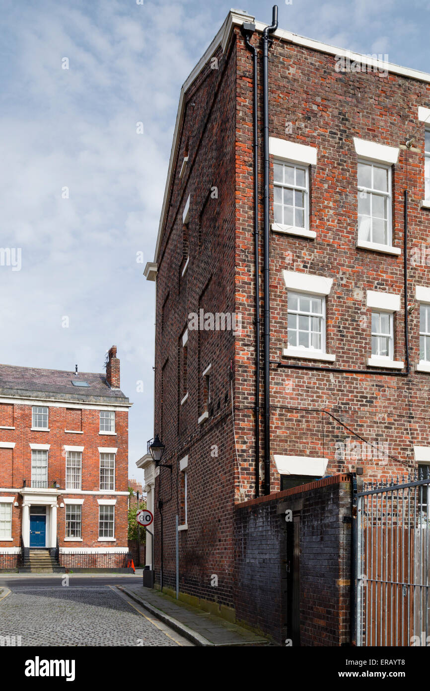 A picturesque corner between Regency terraces in Liverpool Stock Photo ...