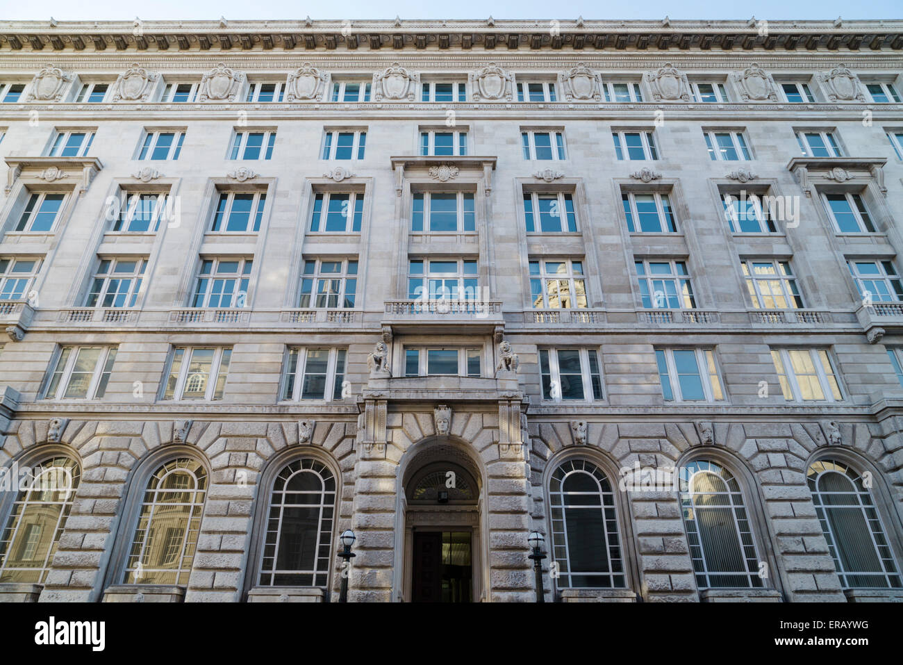 The Cunard Building in Liverpool, one of the Three Graces Stock Photo ...