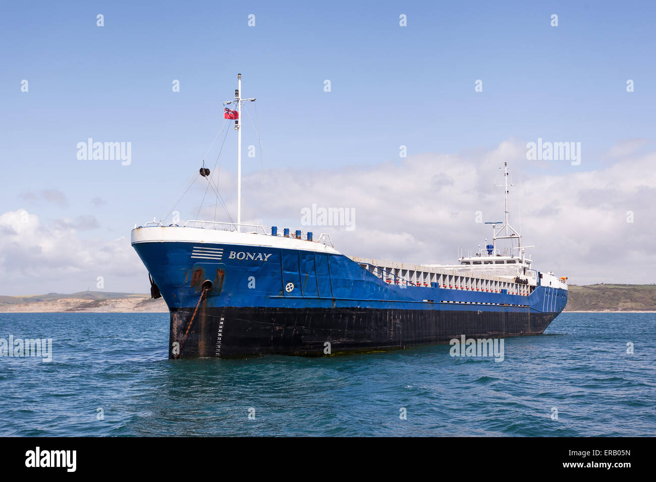 Cargo ship BONAY in the English Channel Stock Photo - Alamy